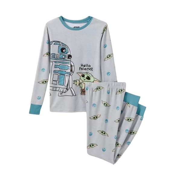 Star Wars | Pajamas | Boys Starwars The Mandalorian 2pc Hacci Pajama Set Gray Size 4 | Poshmark